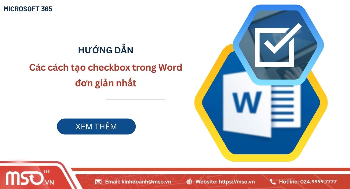 Các Cách Tạo Checkbox Trong Word Nhanh Nhất Cho Người Dùng