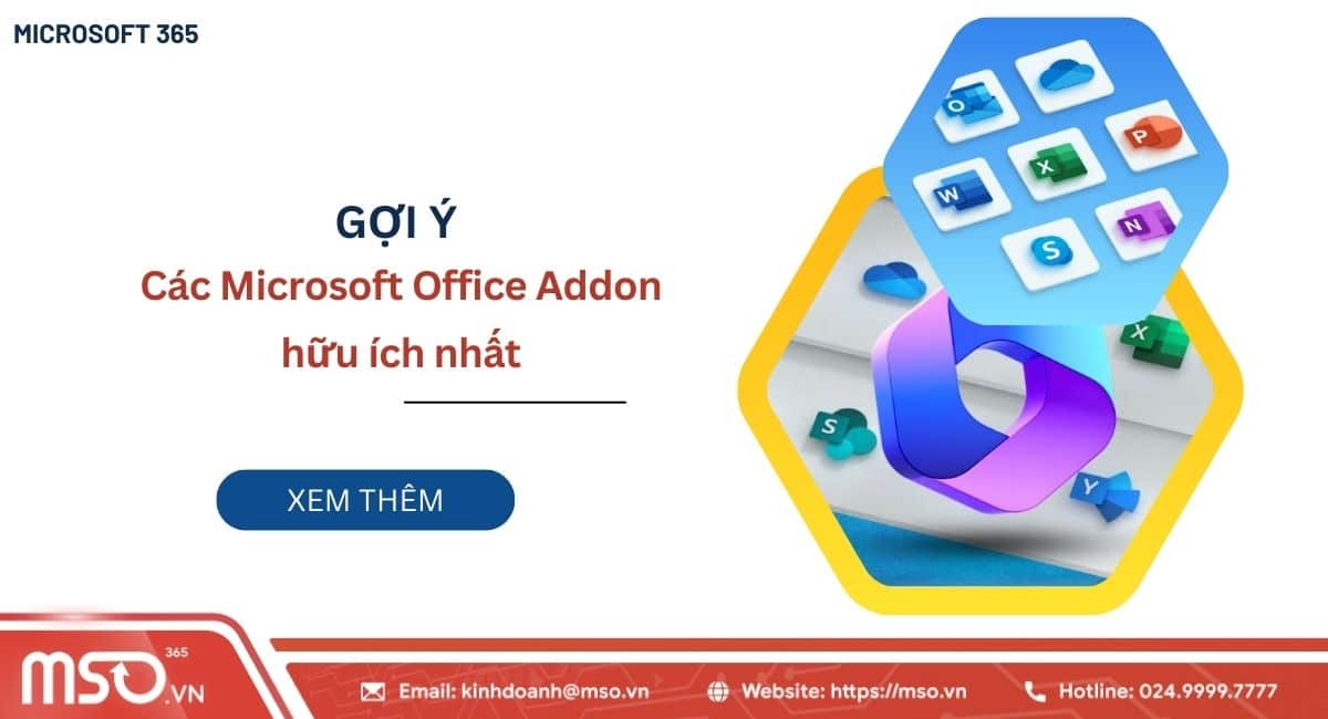 18+ Microsoft Office Addon trong Microsoft giúp tối ưu nhất
